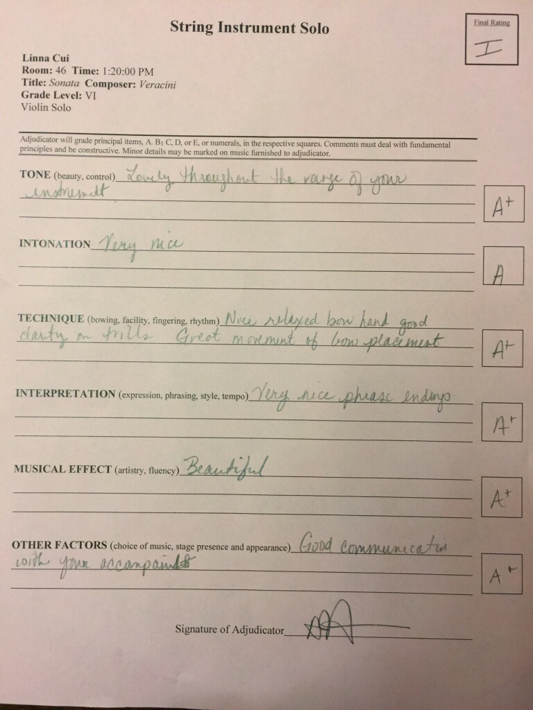 Lena Judge notes | Maryland String Academy